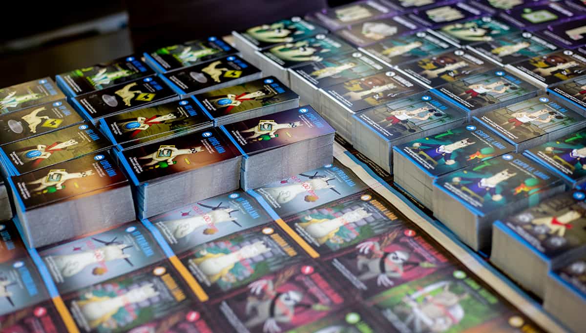 We printed the first 100 decks | Llamasters